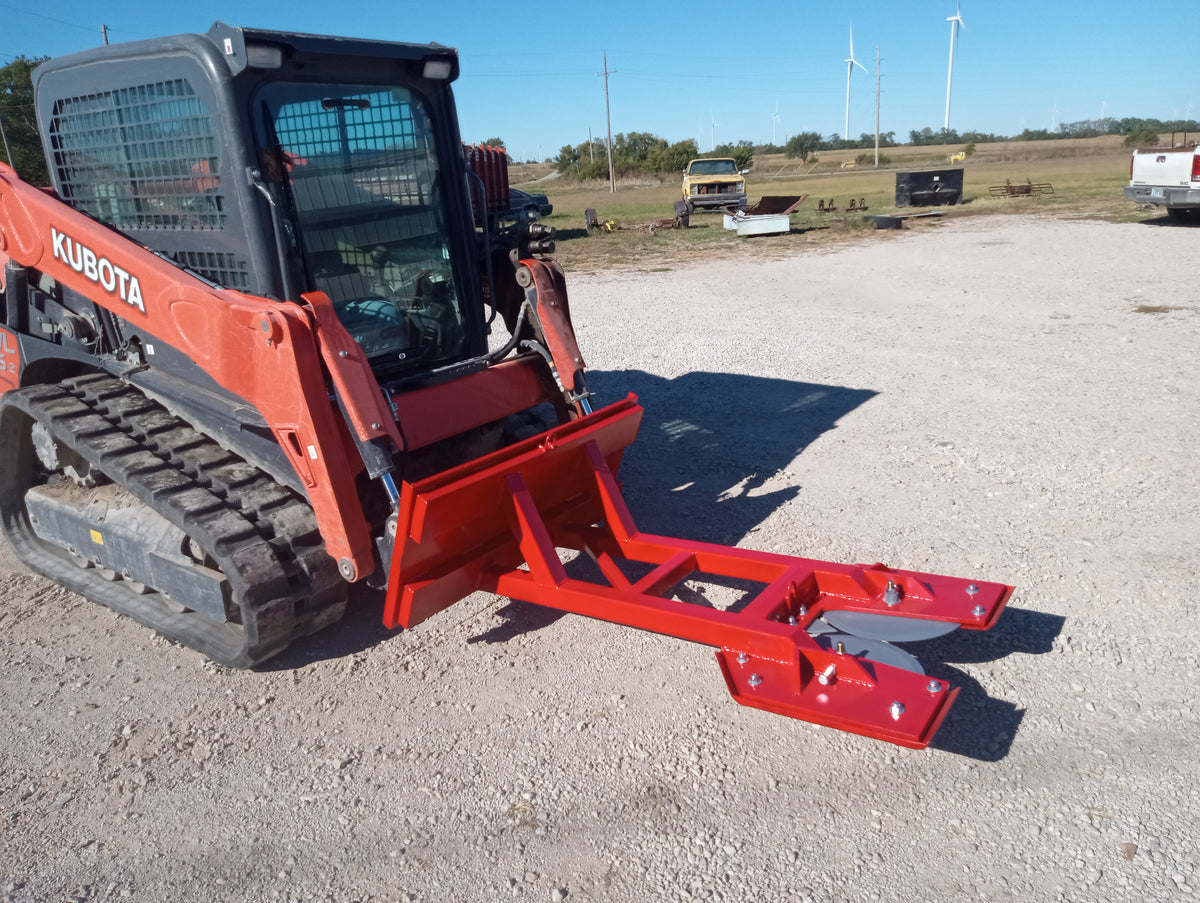 8 inch disk tree cutter with skid steer beck plate – CVR Manufacturing
